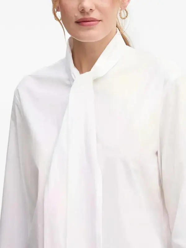 OUI Tie Neck Blouse