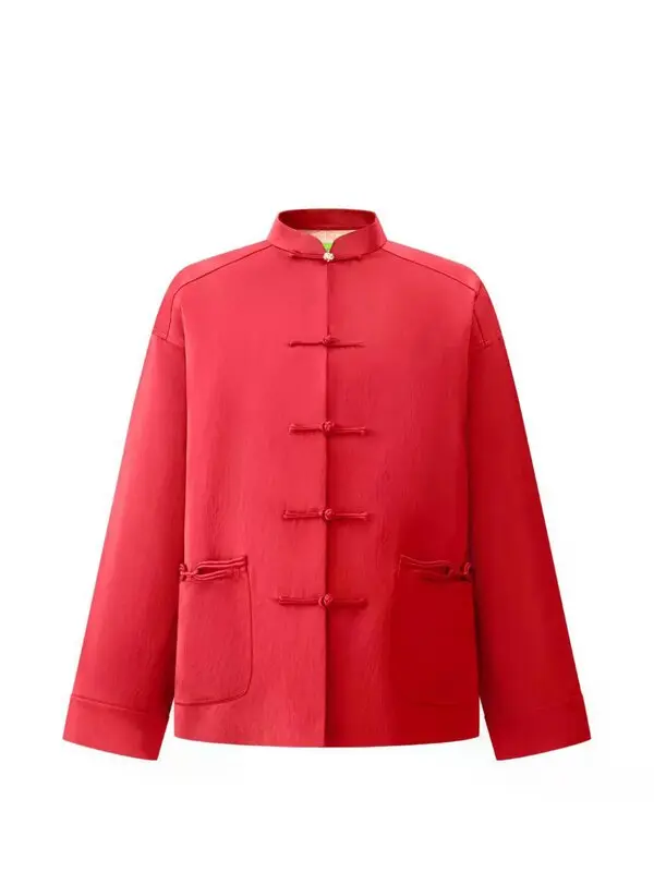 Shanghai Tang Satin Knot Jacket - Red