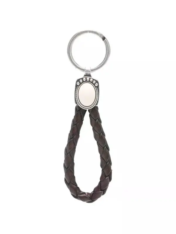 ALBERTO LUTI Braided Keyring - Brown