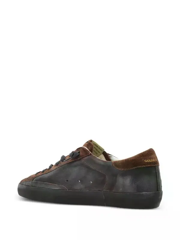GOLDEN GOOSE Super-star Panelled Leather Sneakers - Black