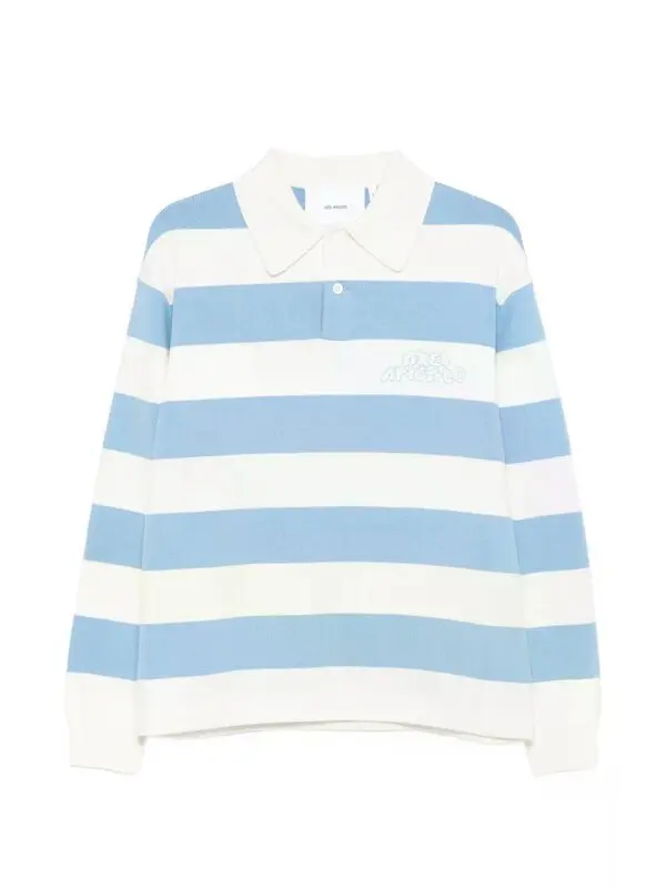 Axel Arigato Rey Striped-pattern Polo Sweater