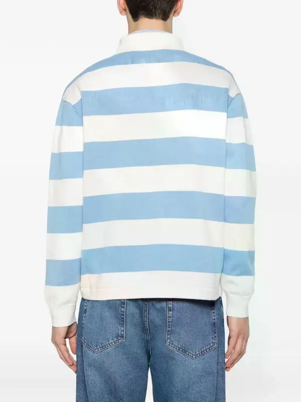 Axel Arigato Rey Striped-pattern Polo Sweater