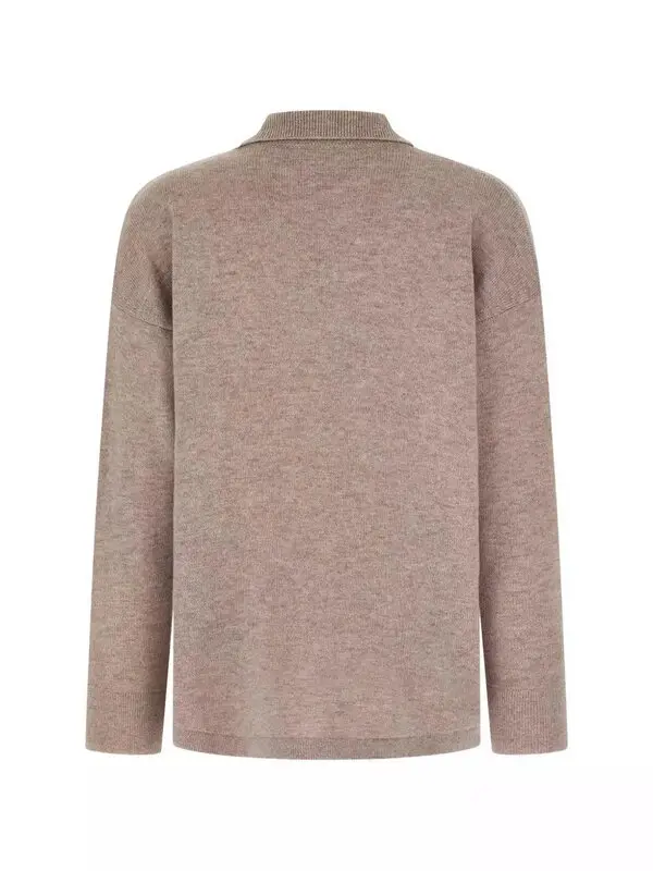 Max Mara Shirt Collar Button Cardigan - Brown