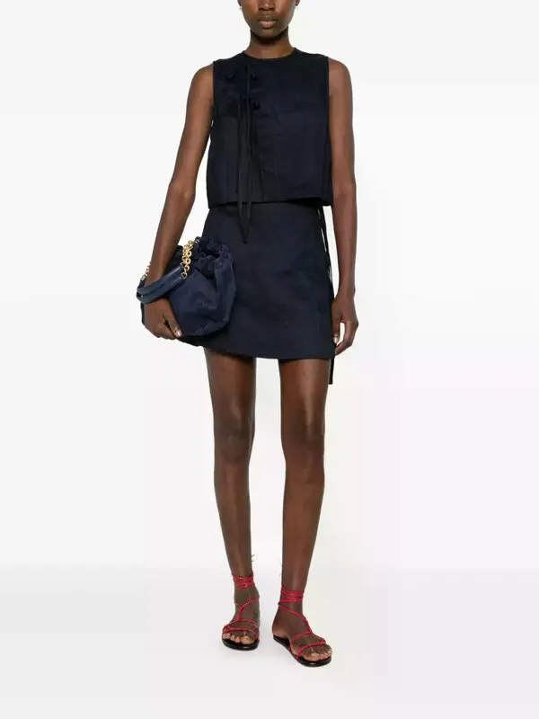Bondi Born Tie Detail Mini Skirt
