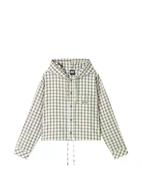FINGERCROXX Hooded Check Jacket