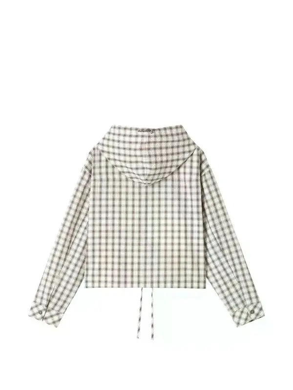 FINGERCROXX Hooded Check Jacket