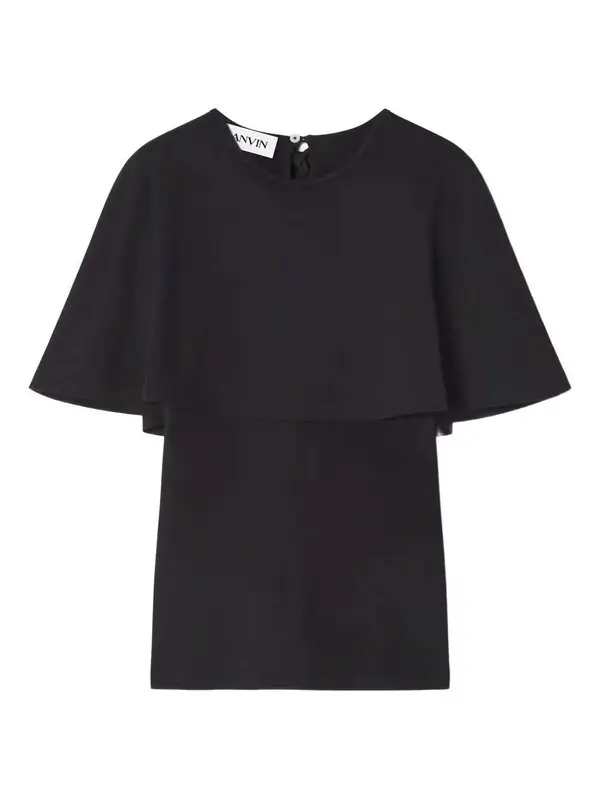 LANVIN Cape-effect T-shirt