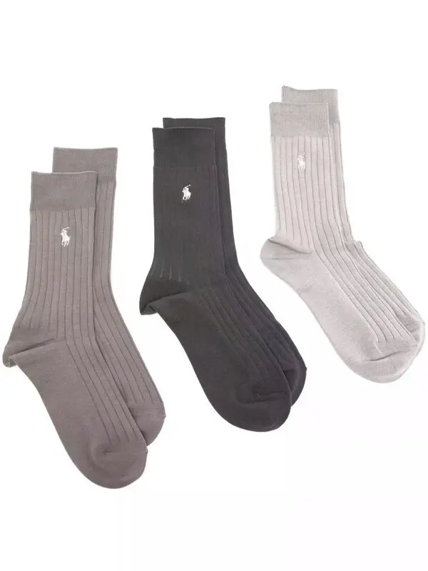 Polo Ralph Lauren Egyptian Stretch-jersey Socks - Grey