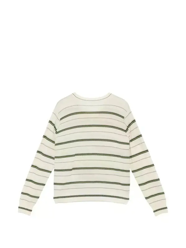 JNBY Striped V-neck Sweater - Neutrals