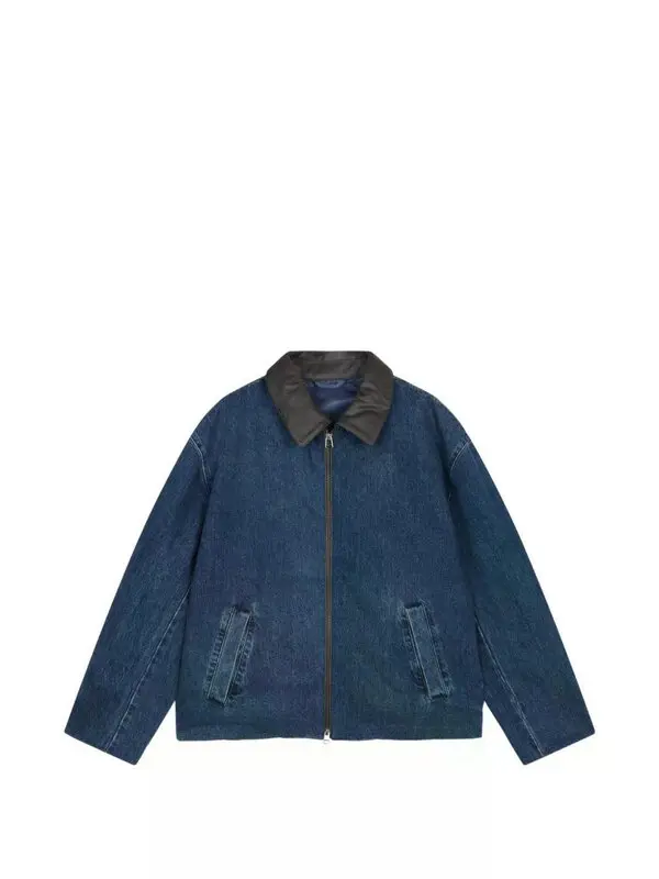 CROQUIS Zipped Denim Jacket - Blue