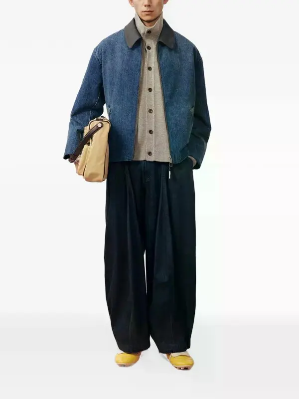 CROQUIS Zipped Denim Jacket - Blue