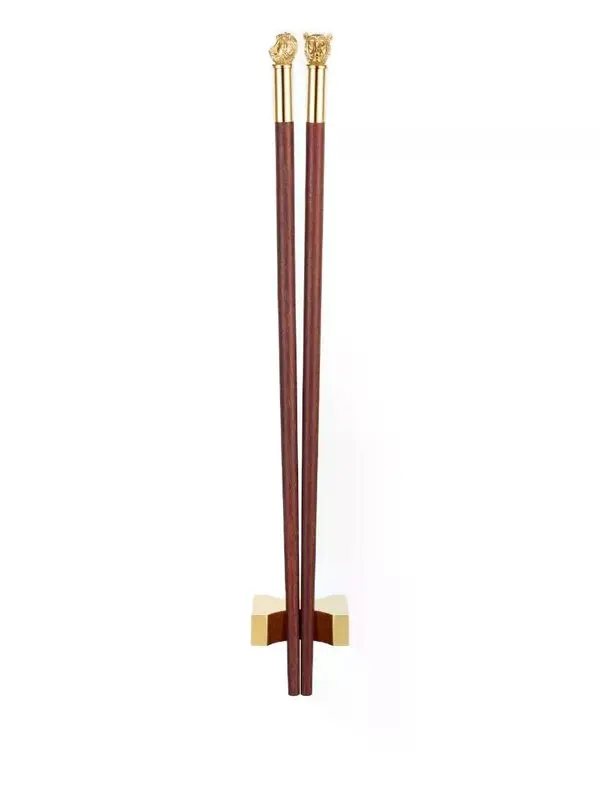 Shanghai Tang Animal-head Chopsticks - Brown