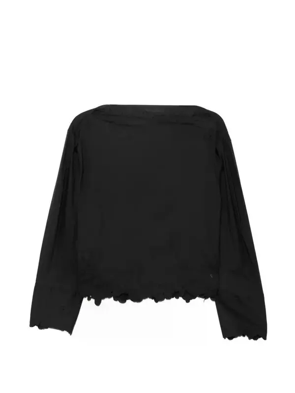 JNBY Floral-embroidered Blouse - Black
