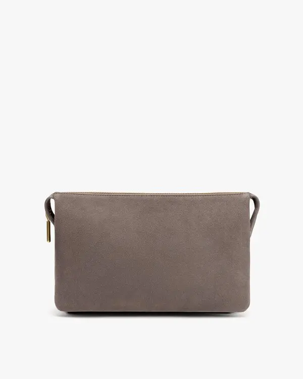 Cuyana Tria Clutch Bag - Clay/cherry