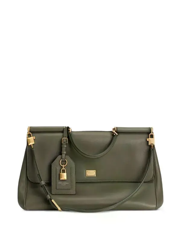 Dolce & Gabbana My Sicily Padlock Top-handle Tote Bag - Green