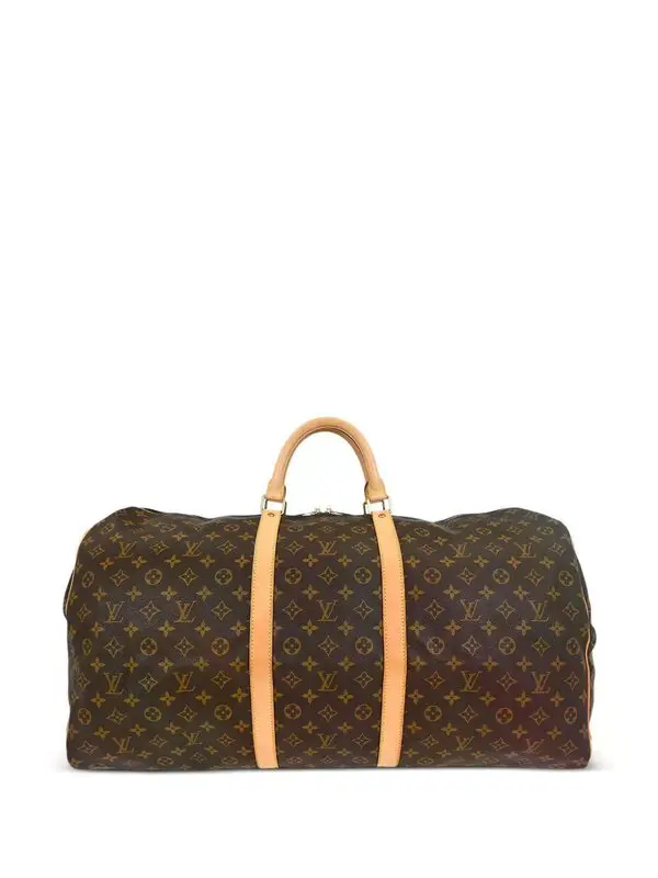 LOUIS VUITTON 2002 Keepall 60 Duffle Bag - Brown