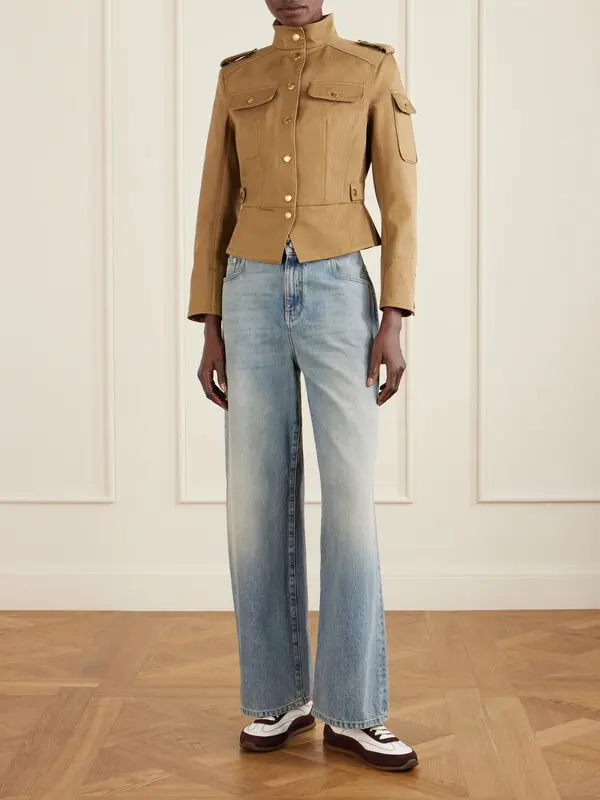 Alexander McQueen Suede And Leather-trimmed Shell Sneakers - Brown