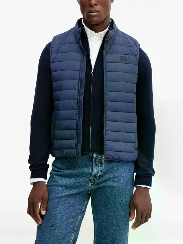 TRUSSARDI Quilted Zip-up Gilet