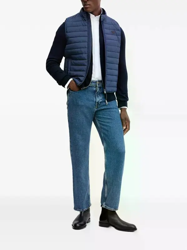 TRUSSARDI Quilted Zip-up Gilet