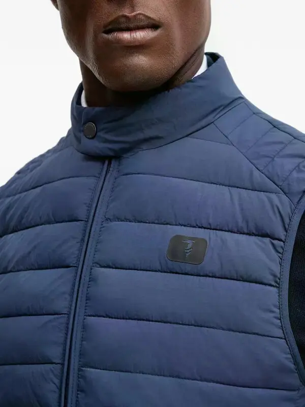 TRUSSARDI Quilted Zip-up Gilet