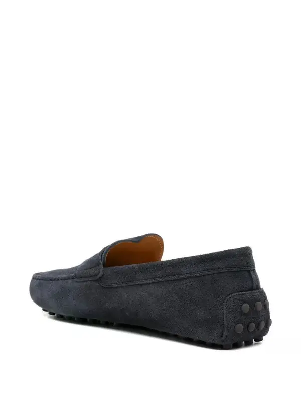 TOD'S Suede Penny Loafers - Blue