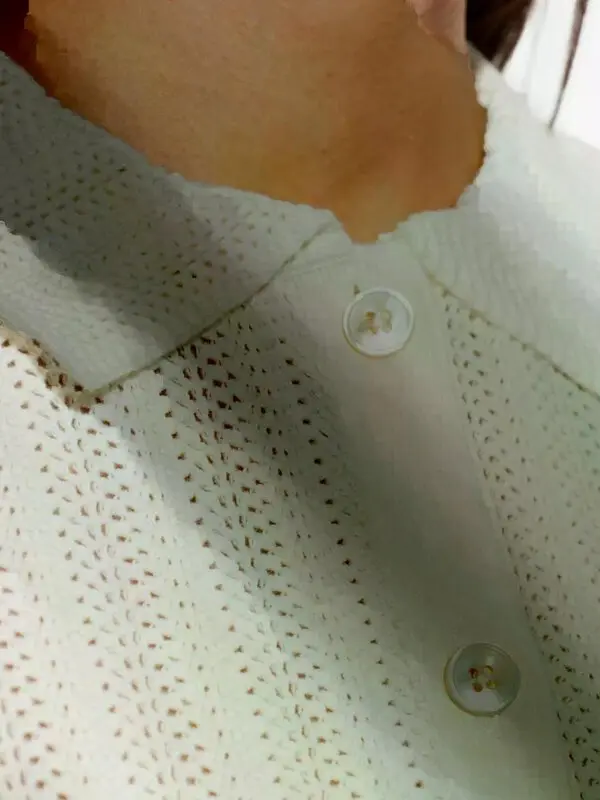Paul Smith Zigzag-pattern Crochet Knit Shirt