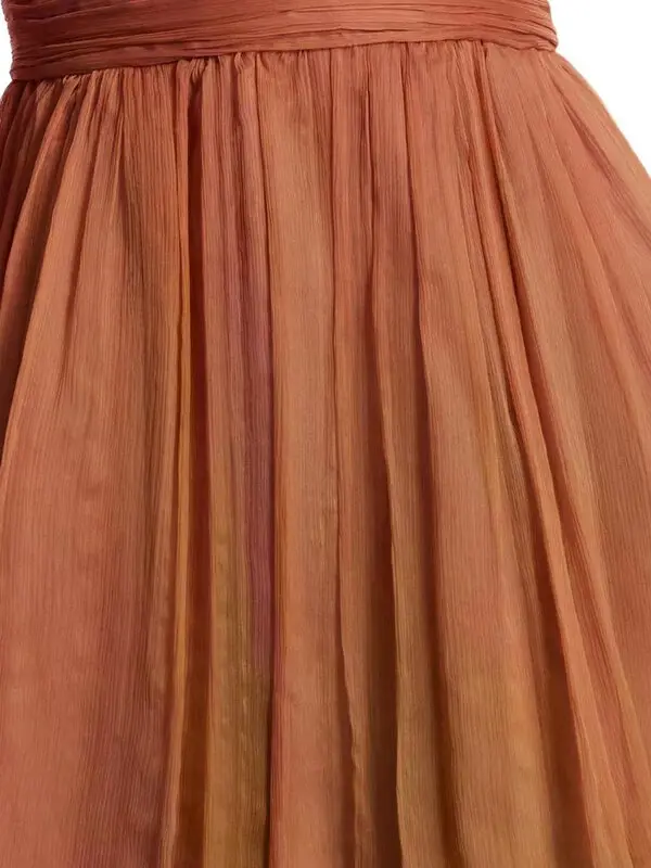 FRAMBOISE Tie-detail V-neck Dress