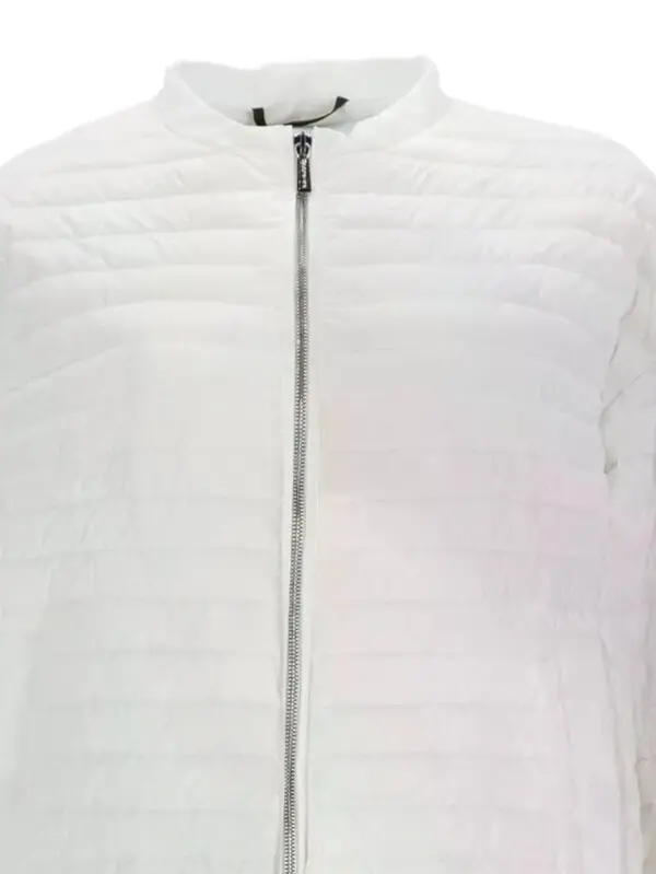 MOORER Quilted Zip-up Jacket - White