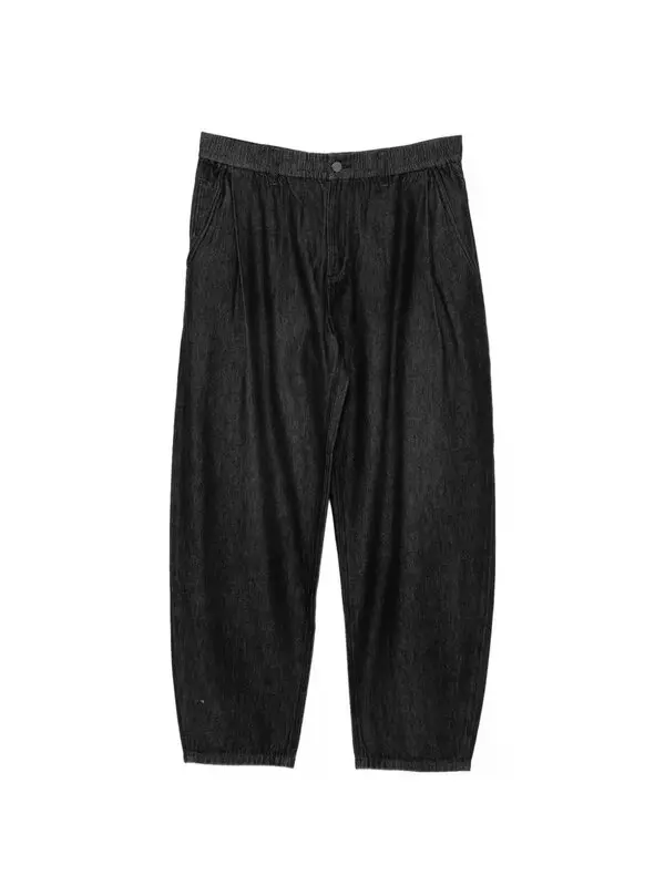 CROQUIS Pleated Loose-fit Jeans - Black