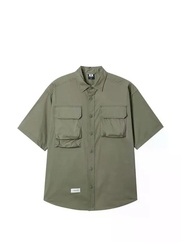 FINGERCROXX Front-pocket Short-sleeve Shirt