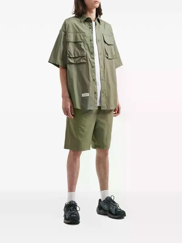 FINGERCROXX Front-pocket Short-sleeve Shirt