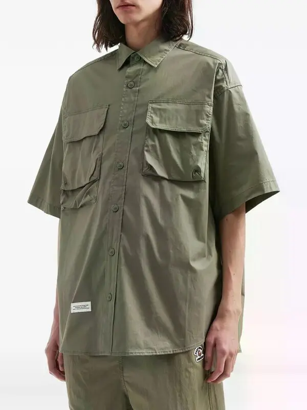 FINGERCROXX Front-pocket Short-sleeve Shirt