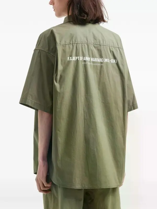 FINGERCROXX Front-pocket Short-sleeve Shirt