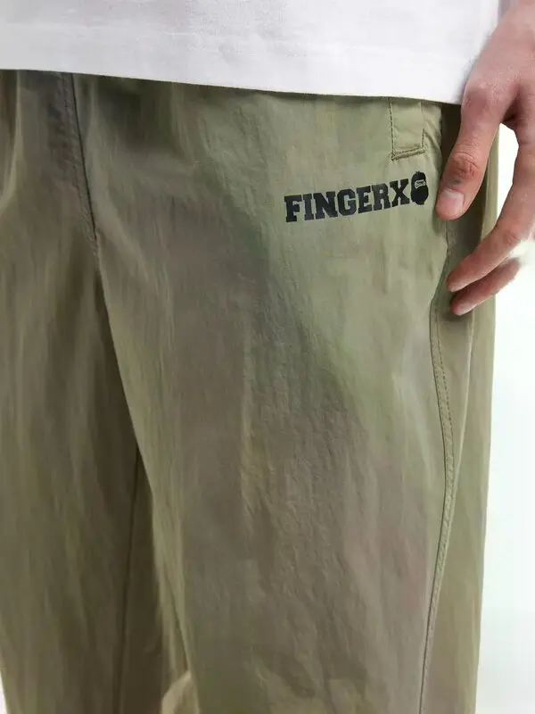 FINGERCROXX Drawstring Logo-detail Track Pants - Green