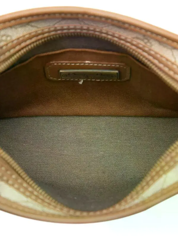 Dior 20th Century Honeycomb Coated Canvas Pouch