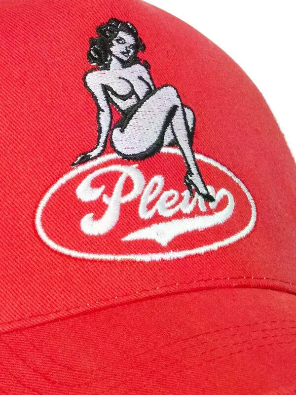 Philipp Plein Pin-up Embroidery Mesh Baseball Cap