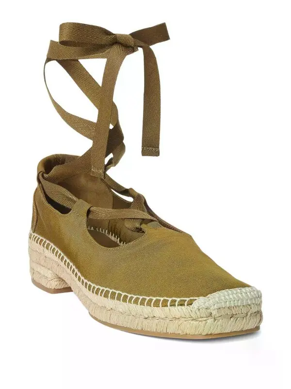 Polo Ralph Lauren Grosgrain Lace-up Heeled Espadrille