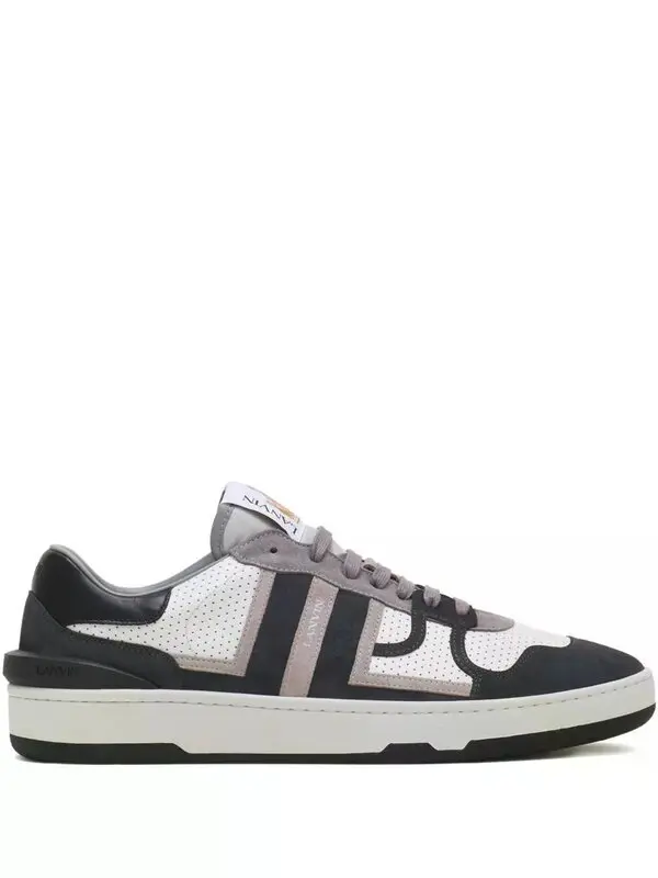 LANVIN Panel Perforated Sneakers - White