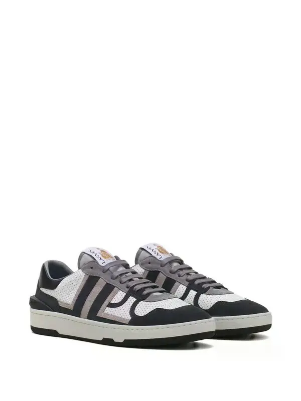 LANVIN Panel Perforated Sneakers - White