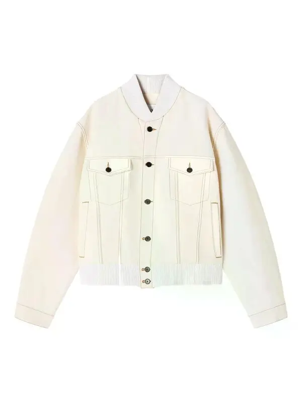 LANVIN Ribbed Jacket With Chest Pockets