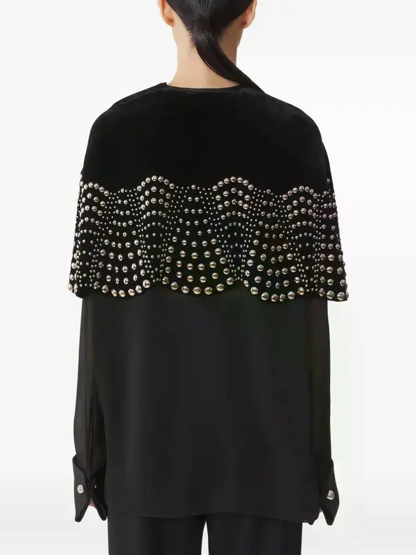 LANVIN Beaded Velvet Top