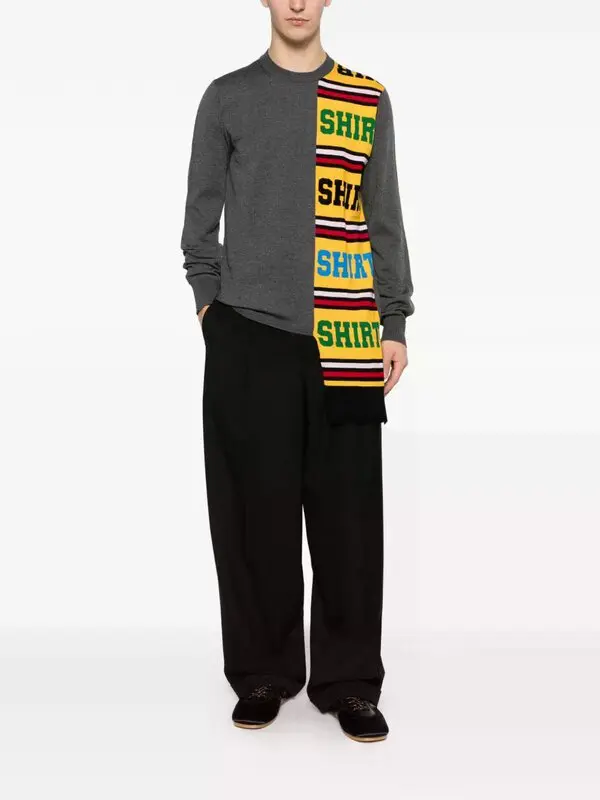 Comme Des Garçons Lettering-panel Sweater