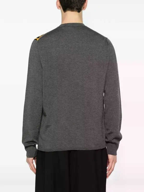 Comme Des Garçons Lettering-panel Sweater