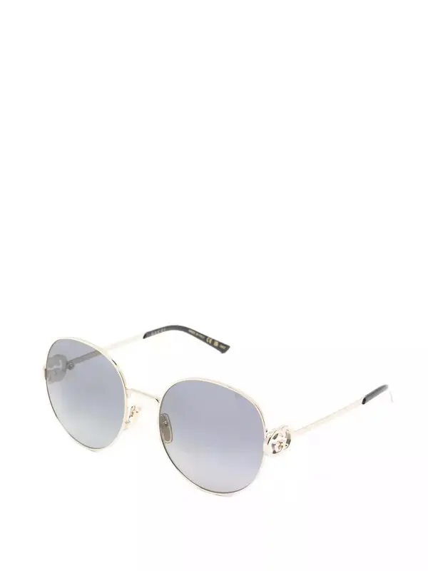Gucci Logo-detail Round-frame Sunglasses