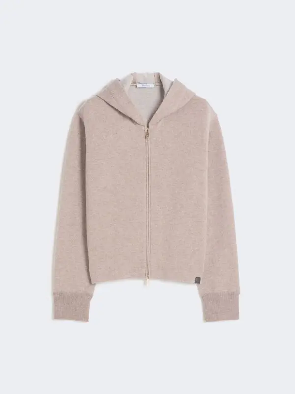 Max Mara Cashmere And Wool Jersey Hooded Sweatshirt
