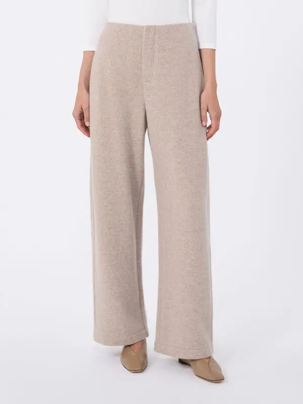 Max Mara Cashmere And Wool Fleece Trousers