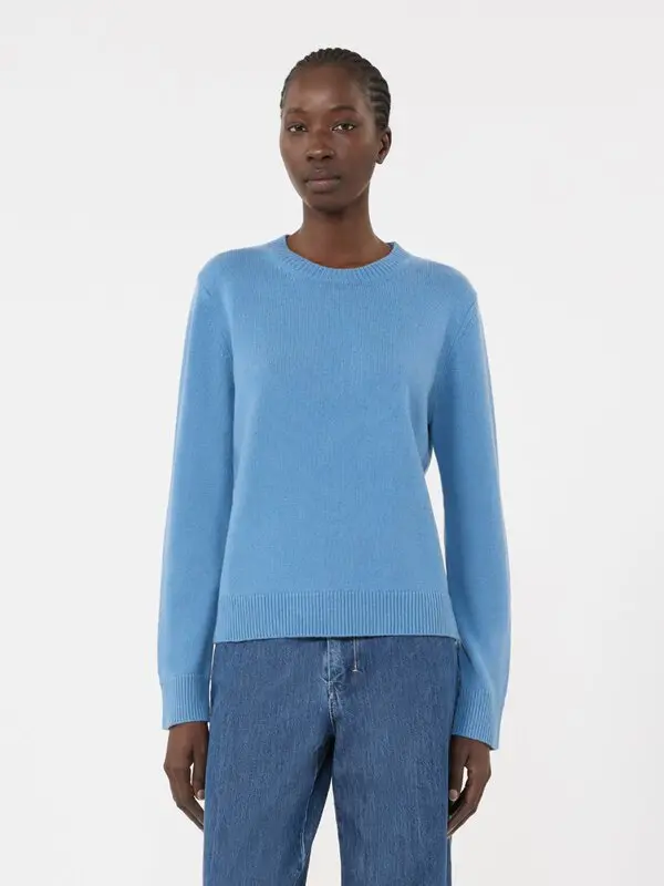 Max Mara Wool And Cashmere Sweater With Patch Detail