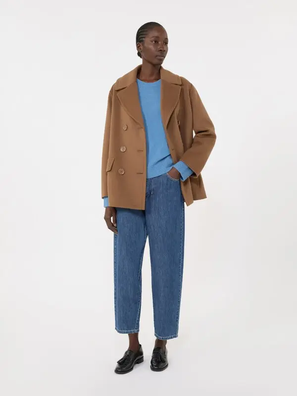 Max Mara Wool And Cashmere Sweater With Patch Detail