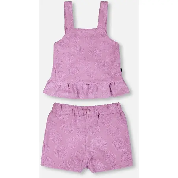 DEUX PAR DEUX Sleeveless Tank Top And Shorts Set - Lilac