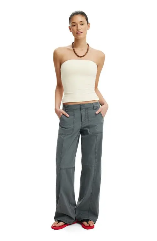 COTTON ON Lexi Low Rise Utility Pant - Dark Shadow